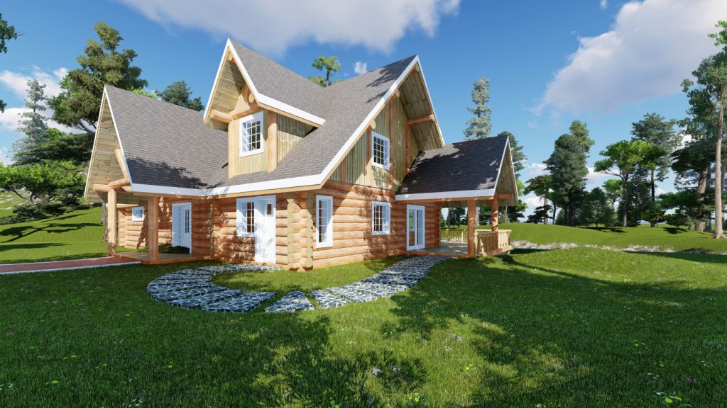 THE KINUSO – Acadian Log Homes